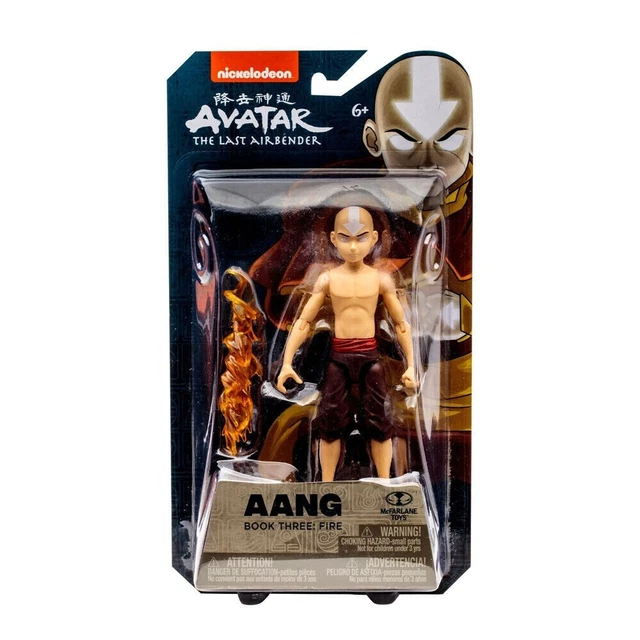AVATAR LAST AIRBENDER AANG Book three: fire FIGURINE 12 cm ~~ McFARLANE ...