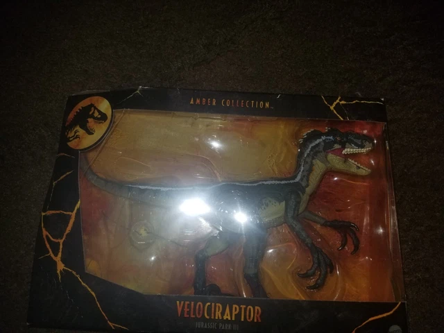 JURASSIC PARK III Amber Collection RAPTOR Figure Velociraptor III ...
