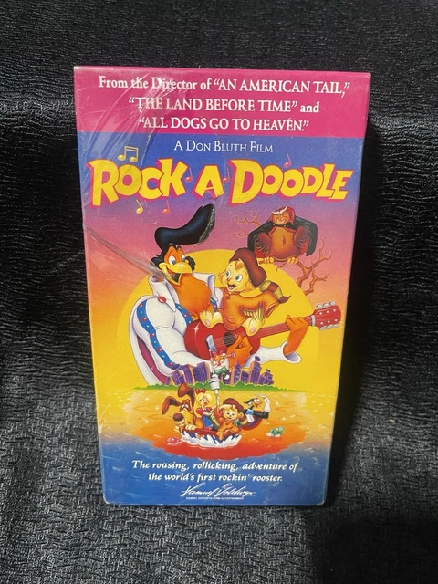 ROCK-A-DOODLE (VHS, 1999) Don Bluth Glen Campbell Christopher Plummer ...