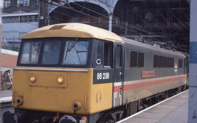 35MM SLIDE BRITISH Railway Br Diesel Class 86 - 86238 Liverpool Street ...