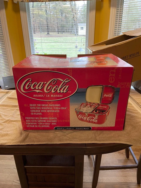RARE!! VINTAGE COCA Cola Coolbox Ice Box W/ Am Fm Radio / Cd Player New ...