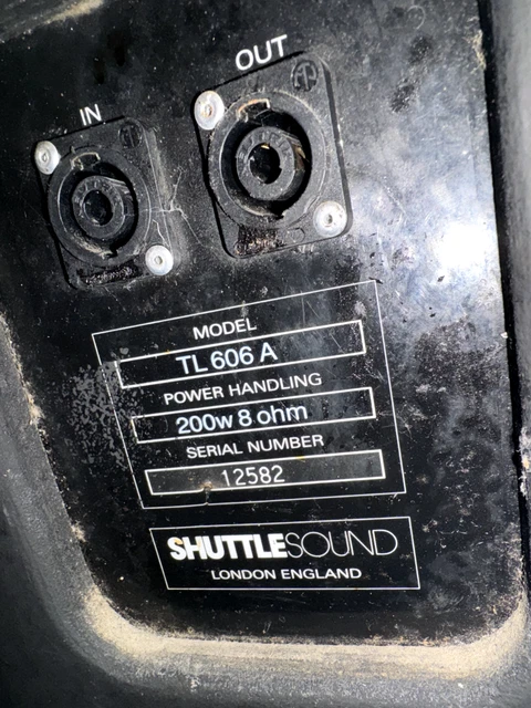 2 X ELECTROVOICE Shuttlesound EV TL606 Speakers - Reggae Sound System ...