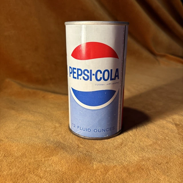 VINTAGE PEPSI-COLA STRAIGHT Side Steel Soda Can 1970s £21.48 - PicClick UK