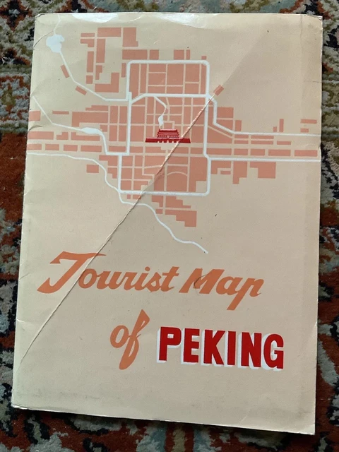 STADTPLAN CITY MAP PEKING BEIJING 1973 Plan sehr gut erhalten Cover mit ...