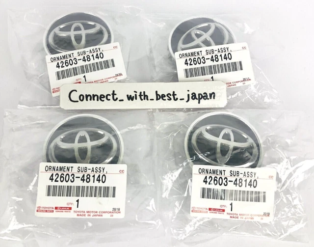 TOYOTA GENUINE WHEEL Center Cap 42603-48140 x 4 EUR 89,47 - PicClick FR