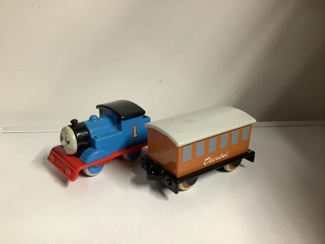 THOMAS & FRIENDS Thomas & Clarabel Golden Bear 1995 train volumineux ...