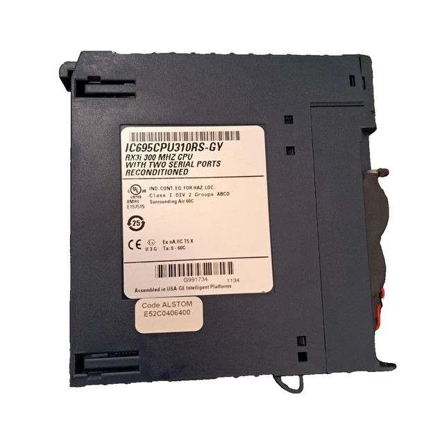 GE FANUC, SERIES 90-30 PLC, RX3i CPU310 CPU Processor, IC695CPU310RS-GY ...