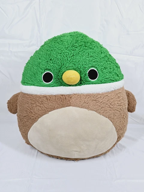 SQUISHMALLOWS AVERY THE Mallard Duck Fuzzmallow 16 Inch HTF Fuzzy Avery ...