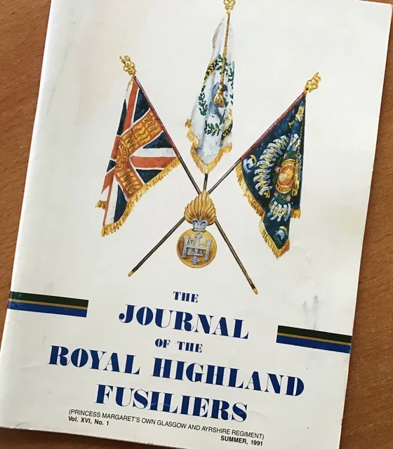 ORIGINAL BRITISH ARMY Rhf Regimental Journal Of Royal Highland ...