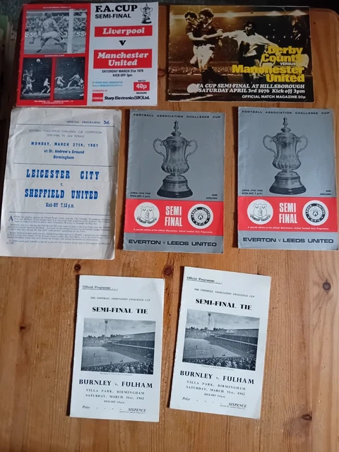 7 X FAC semi- final football programmes £3.35 - PicClick UK