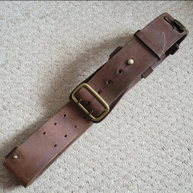 RARE WW1 BOER Double Strap Sam Browne Belt British War Military Army ...