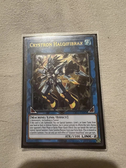 YUGIOH! CRYSTRON HALQIFIBRAX OP15-EN003 Ultimate Rare Read Description ...