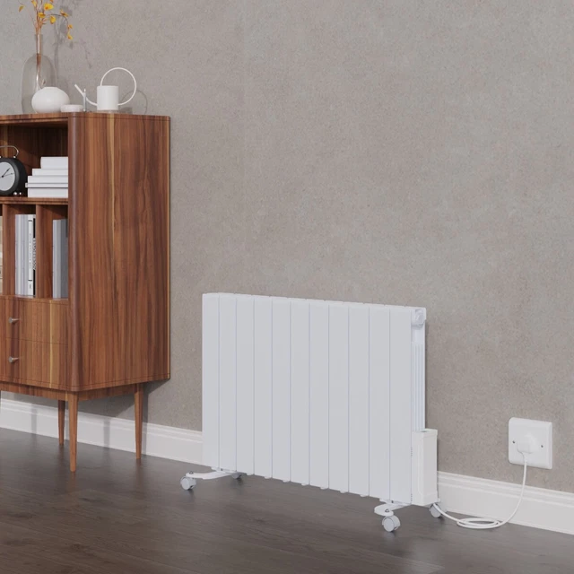 OIL FILLED ELECTRIC Radiator Wall Mounted Portable Heater Thermostat ...