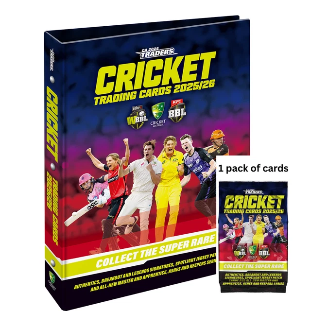 2025 2026 CA Cricket Traders Bbl Trading Cards Sealed Retail Box 30 ...