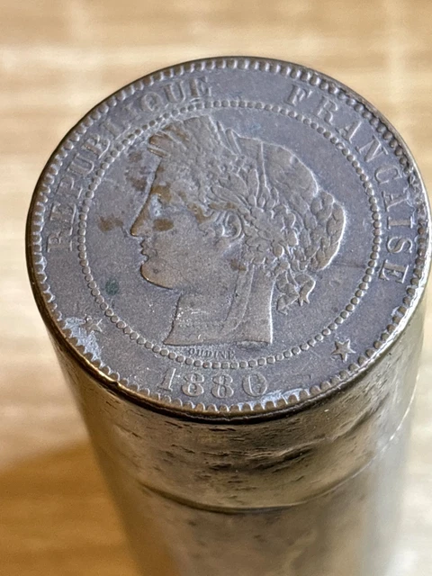 TUBE PROBABLEMENT PORTE louis d’or avec incrustation de pièces de 10 ...