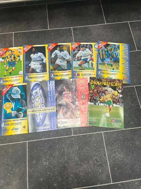 8 IN TOTAL – 1993-1994- Leeds United Programmes £4.38 - PicClick UK