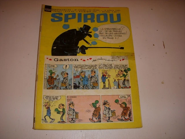 SPIROU 1253 19.04.1962 Les ESCARGOTS AVIATION AVRO 748 VELO Les FRERES PELISSIER EUR 8,80 ...