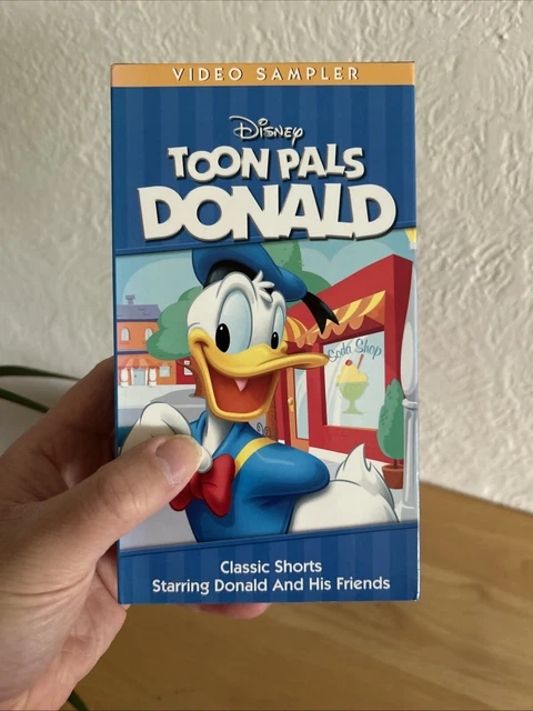 TOON PALS DONALD VHS Tape Walt Disney Video Sampler Shorts Rare. Tested ...