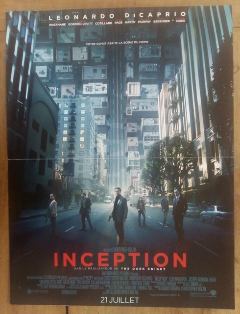 AFFICHE INCEPTION CHRISTOPHER NOLAN Leonardo DICAPRIO Marion COTILLARD ...