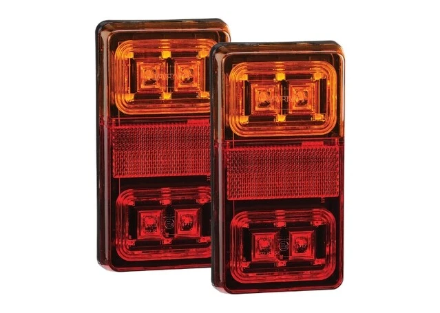 NARVA LED SLIMLINE Rear Stop/Tail Indicator Lamp Rectangular 12V Twin ...