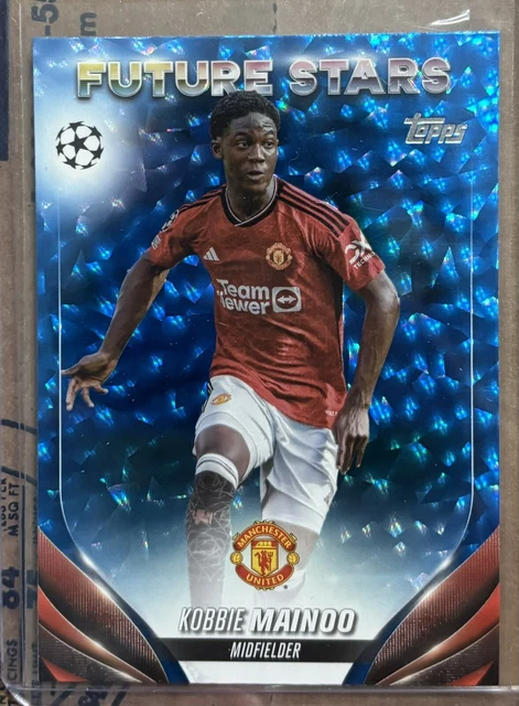 2023-24 TOPPS UEFA Future Stars KOBBIE MAINOO #57 blu ghiaccio /75 uomo ...