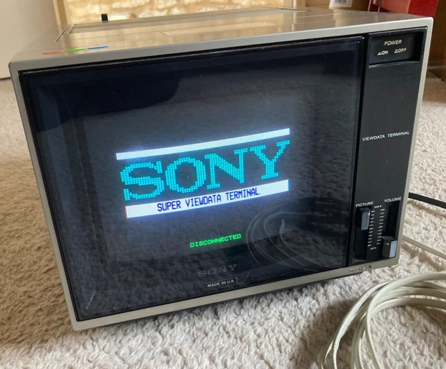 RARE SONY TRINITRON KTX-9000UB Super Viewdata Terminal £75.00 - PicClick UK