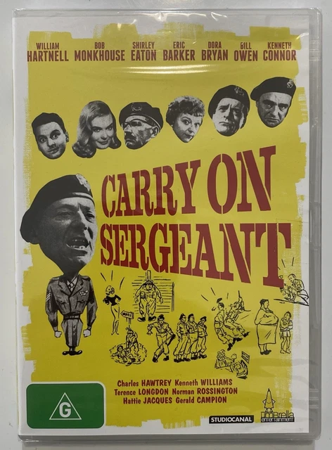 CARRY ON SERGEANT DVD Movie Film Comedy War William Hartnell Region 4 ...