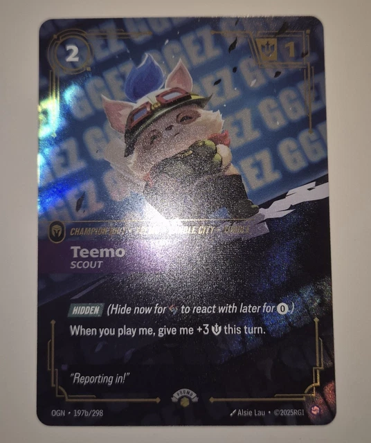 LEAGUE OF LEGENDS TCG Riftbound 1st Edition | Promo | Teemo Scout GG EZ ...