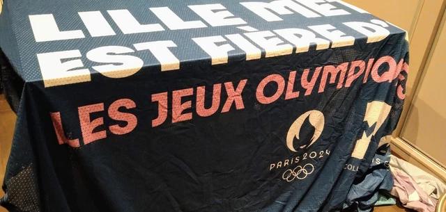 PARIS 2024 OLYMPIC games Banner - bannière JO. Dimensions :7 m x 1,80 ...