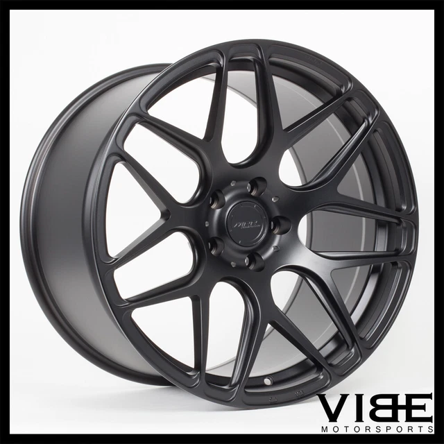 20& MRR FS01 Matte Black Concave Wheels Rims Fits Porsche 997 911 ...