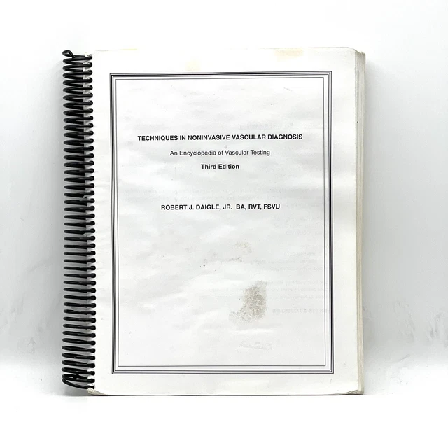 TECHNIQUES IN NONINVASIVE Vascular Diagnosis: An Encyclopedia Of ...