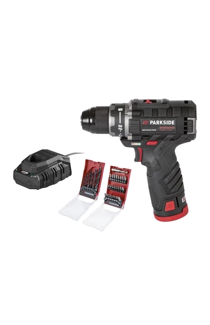 PARKSIDE PERFORMANCE 12V Brushless Cordless Drill Driver PBSPA Battery ...