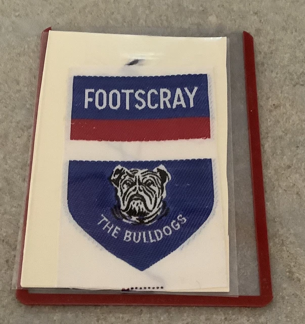 VFL MEMORABILIA RETRO Footscray Embroidered Cloth Patch $36.00 ...