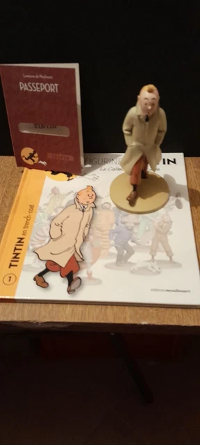 FIGURINE TINTIN COLLECTION Officielle Tintin En Trench Coat Numero 1 ...