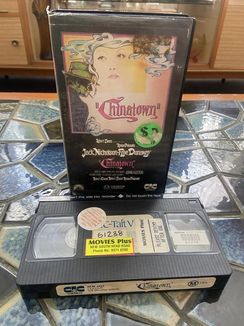 “CHINATOWN” VHS TAPE 1974 Ex Rental Video Tape Vintage Jack Nicholson ...