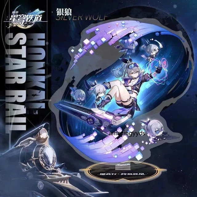 HONKAI: STAR RAIL Silver Wolf Acrylic Figure Stand Table Decors Toy ...