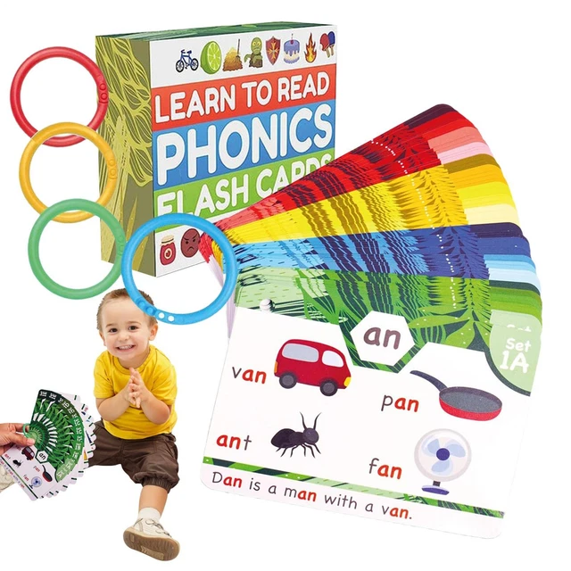 PHONICS FLASH CARDS Learn to Read Spelling Reading Sight Words Phonics ...