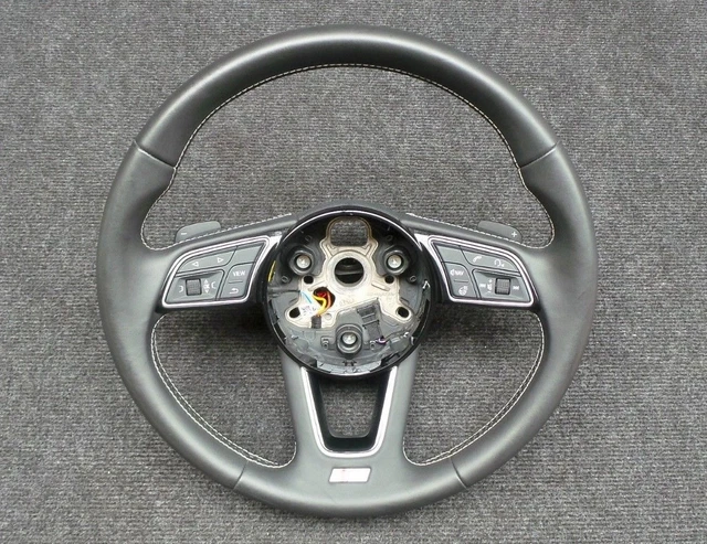 AUDI A4 S4 8W A5 S5 F5 S-LINE Sport Volante Pelle Riscaldamento Leve 8W0419091 EUR 273,90 ...