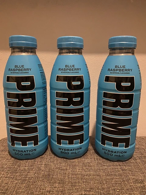 PRIME HYDRATION ENERGY Drink - Blue Raspberry, 500ml X3 $16.15 - PicClick