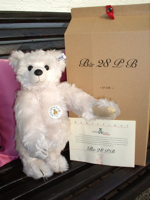 STEIFF TEDDYBÄR Bärle weiß PB28 Repl. 1903/2002 - limitierte Auflage ...