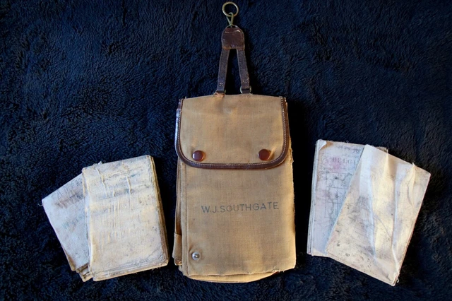 WW1 BRITISH OFFICERS Map Case & Trench Maps £145.00 - PicClick UK