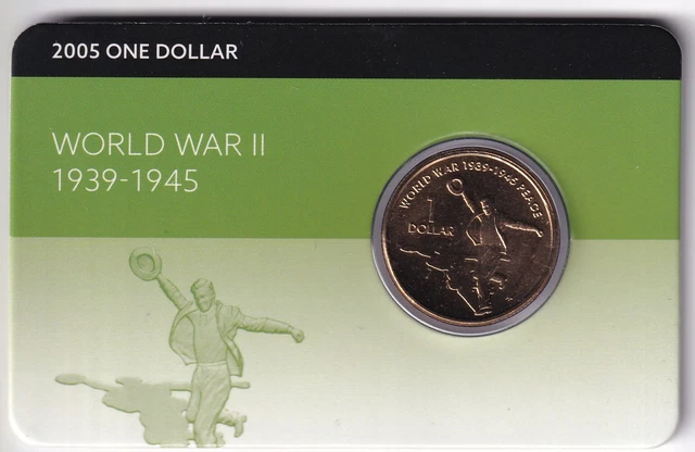 AUSTRALIA: 2005 $1 World War Ii Dancing Man Coin On Card.. EUR 12,37 ...