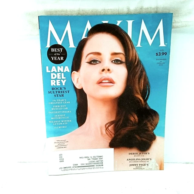 MAXIM MAGAZINE JANUARY 2015 Lana Del Ray Derek Jeter Aneglina Jolie ...