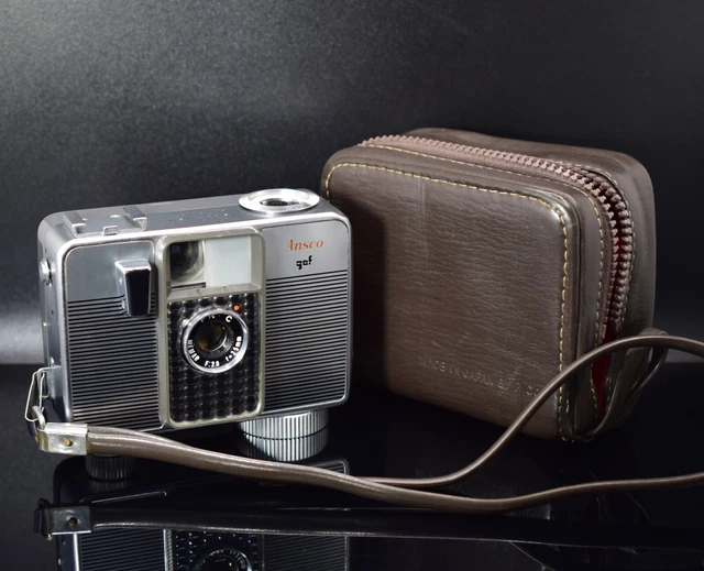 GAF ANSCO MEMO II Automatic Half Frame Film Camera & Flash Set 1967 ...