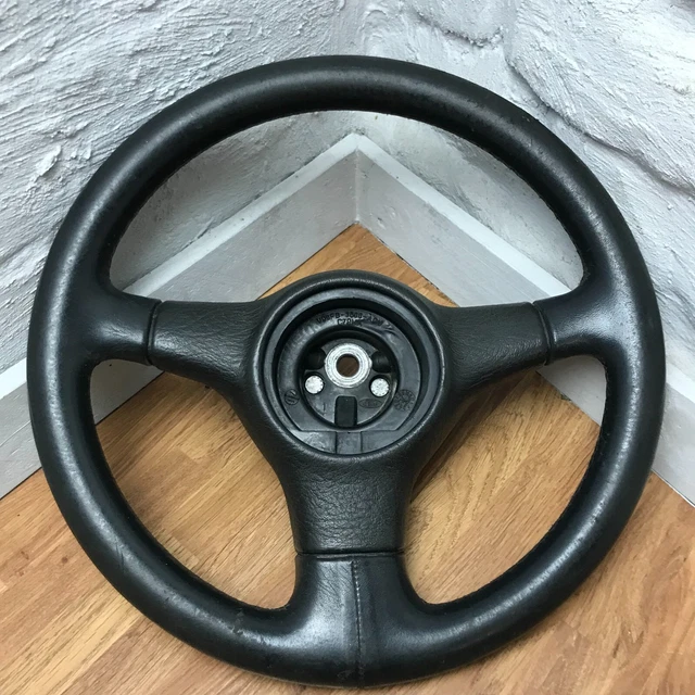 VÉRITABLE FORD FIESTA MK3 Cuir Noir Direction Roue Rs TURBO XR2i Rs ...