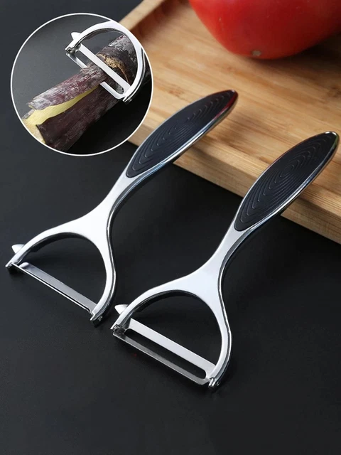HEAVY DUTY CHROME Alloy Kitchen Potato Peeler Fruit Vegetable Rapid ...