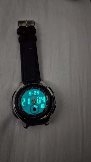 CASIO WR100M DIGITAL mens quartz watch 3319 AQ-160 World Time Countdown ...