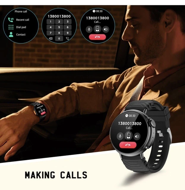 SMART WATCH ULTRA 1,52" Display HD rotondo con chiamata, ricezione ...