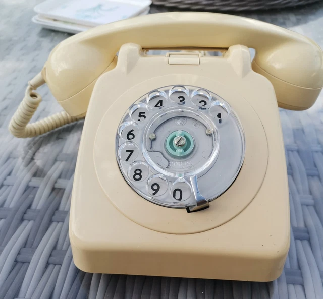 VINTAGE 1970’S GPO 706F Rotary Dial Telephone £18.27 - PicClick UK
