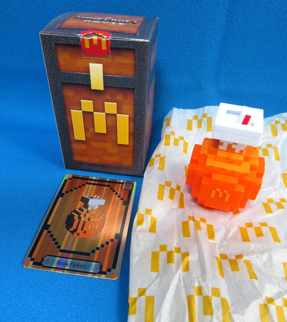 MCDONALD’S MINECRAFT 🥤 ORANGE SODA POTION 🍊 Unused Code SHINY Card ...